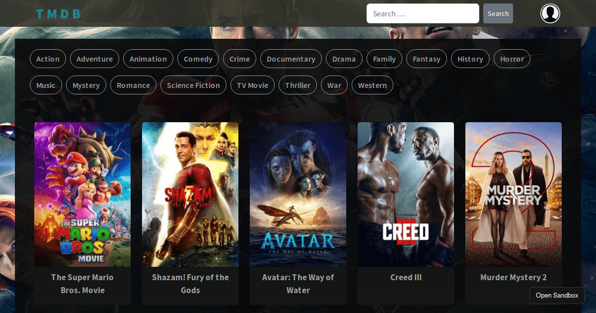 moviedb - Codesandbox