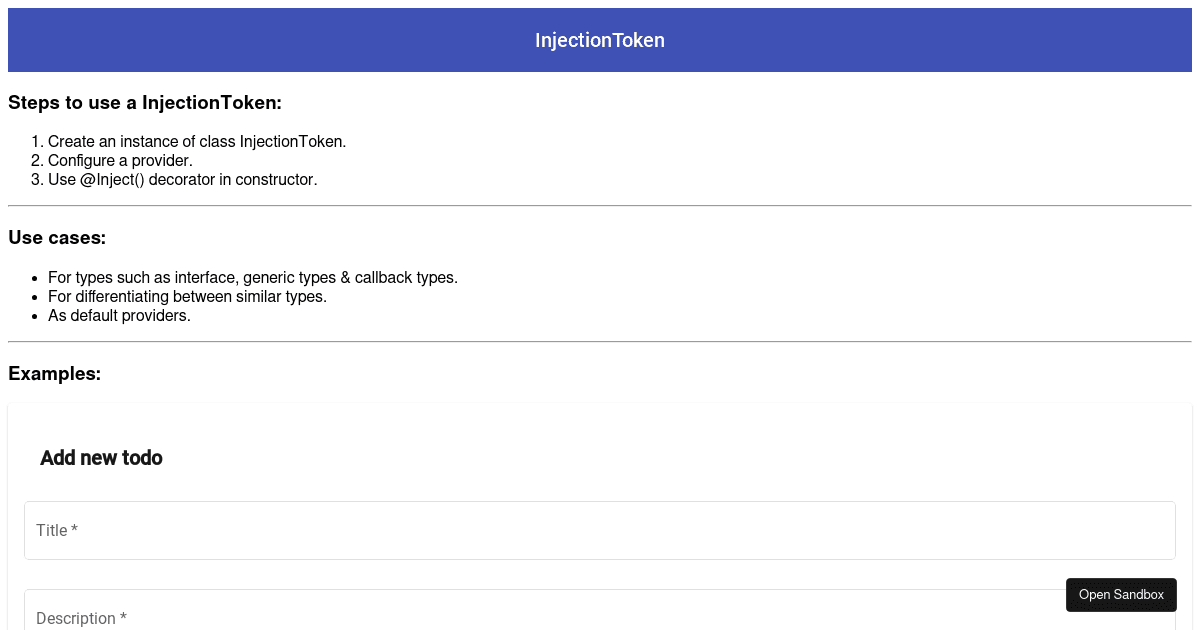 injection-token-demo - Codesandbox