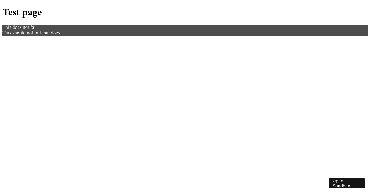 Issue 1182 Codesandbox 