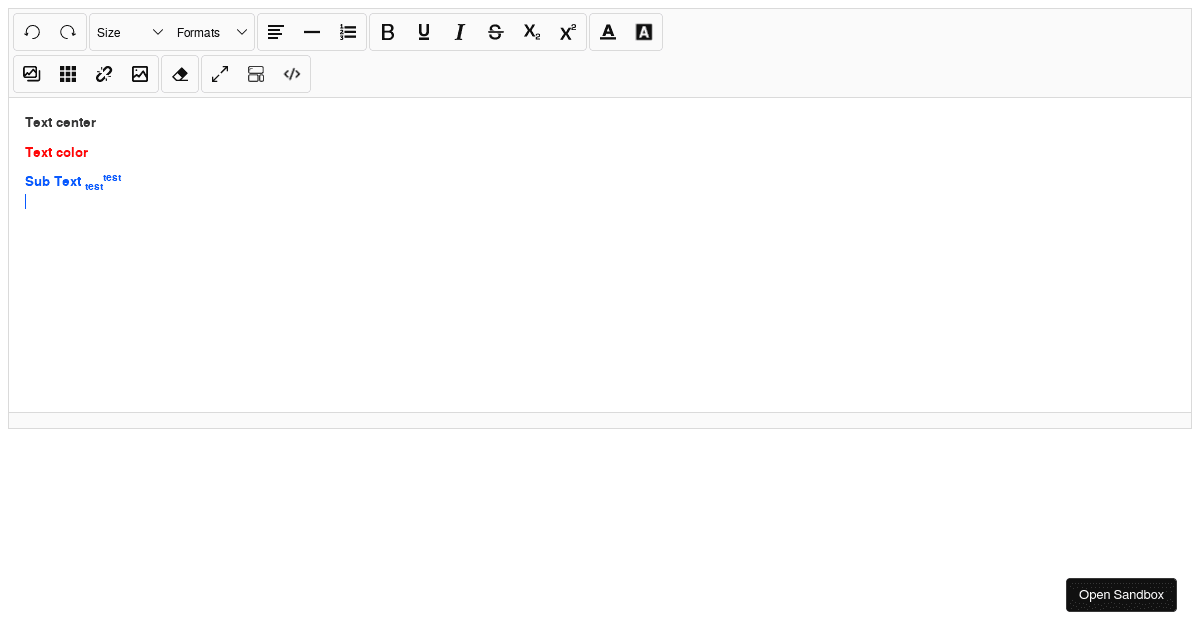 Suneditor Issue Codesandbox