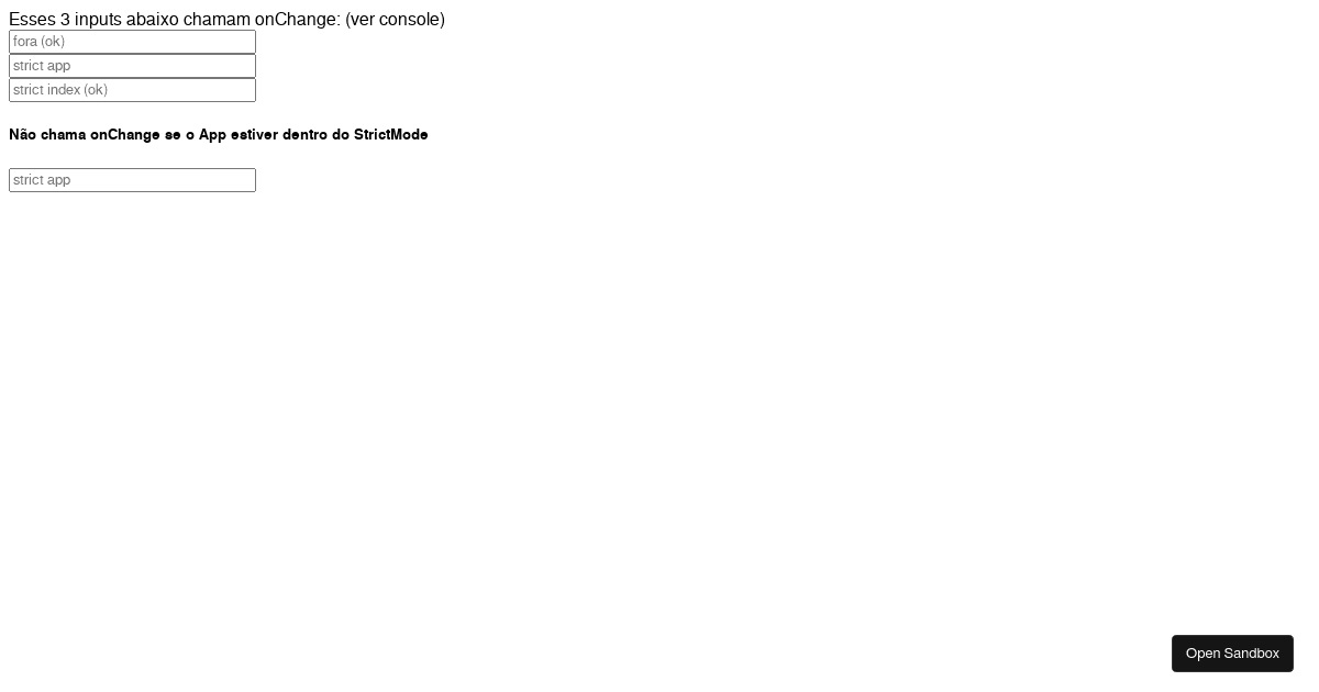 React Strict Mode Codesandbox 5665