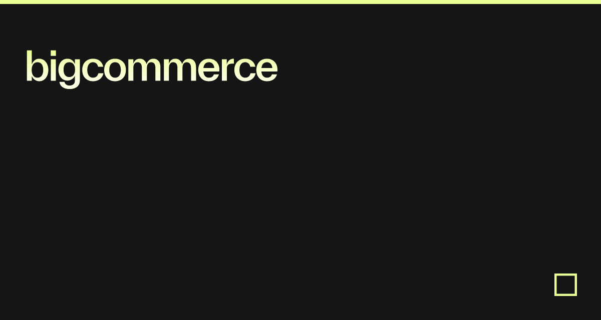 bigcommerce - Codesandbox