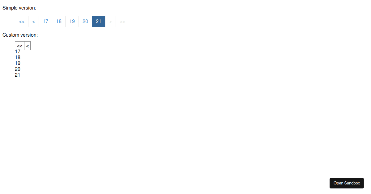Pagination (forked) - Codesandbox