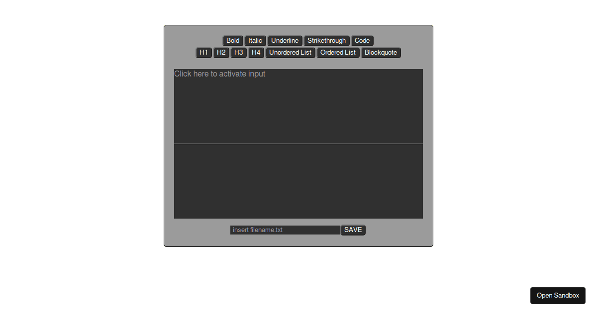 my-editor - Codesandbox