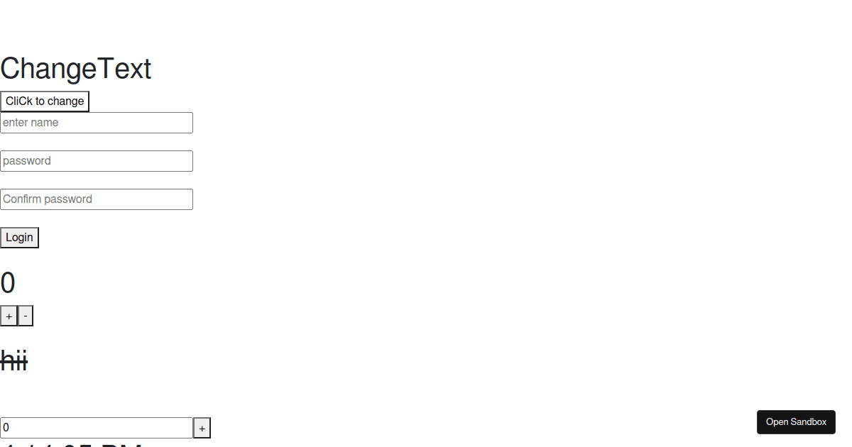 conditional rendering pratice (forked) - Codesandbox conditional rendering pratice (forked) - Codesandbox