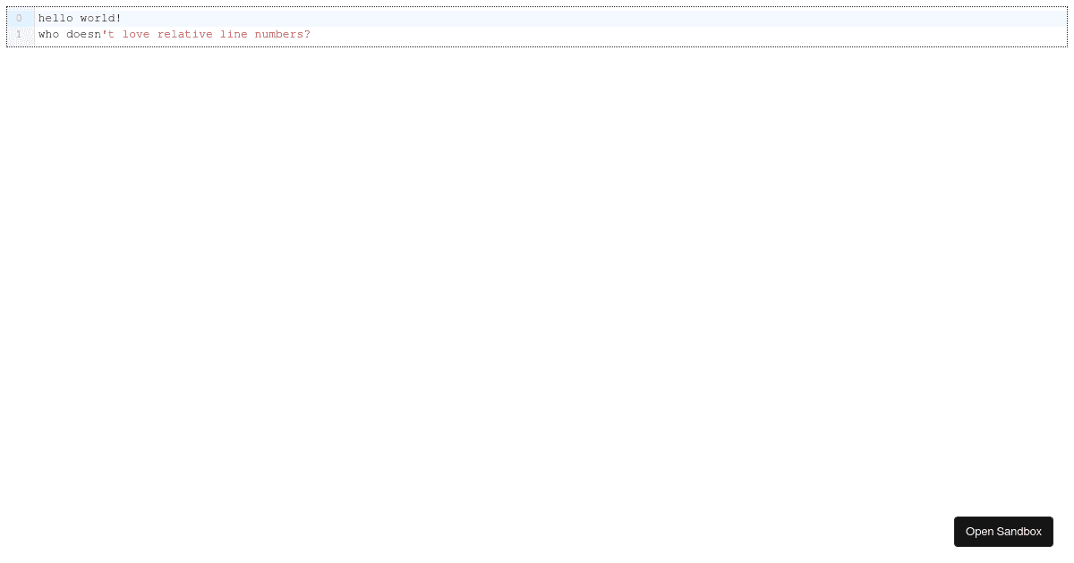 React Codemirror Example Codemirror 6 Hook Forked Issue243 Attempt 2 Codesandbox