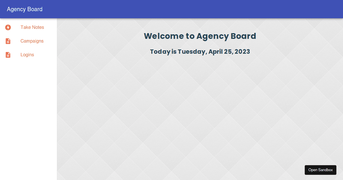Campaign Dashboard - Codesandbox
