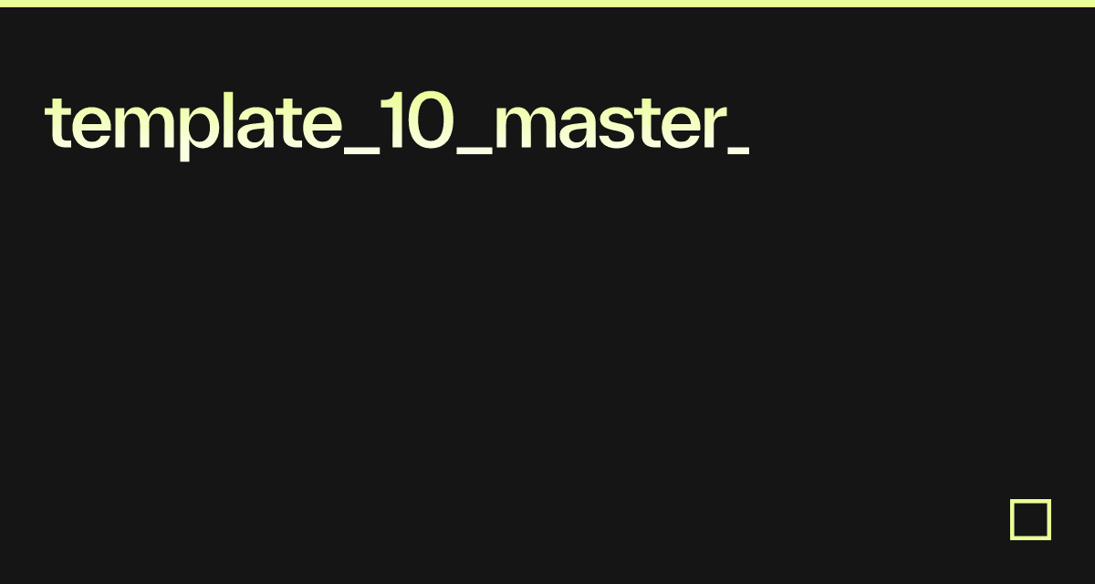 template_10_master_dev - Codesandbox