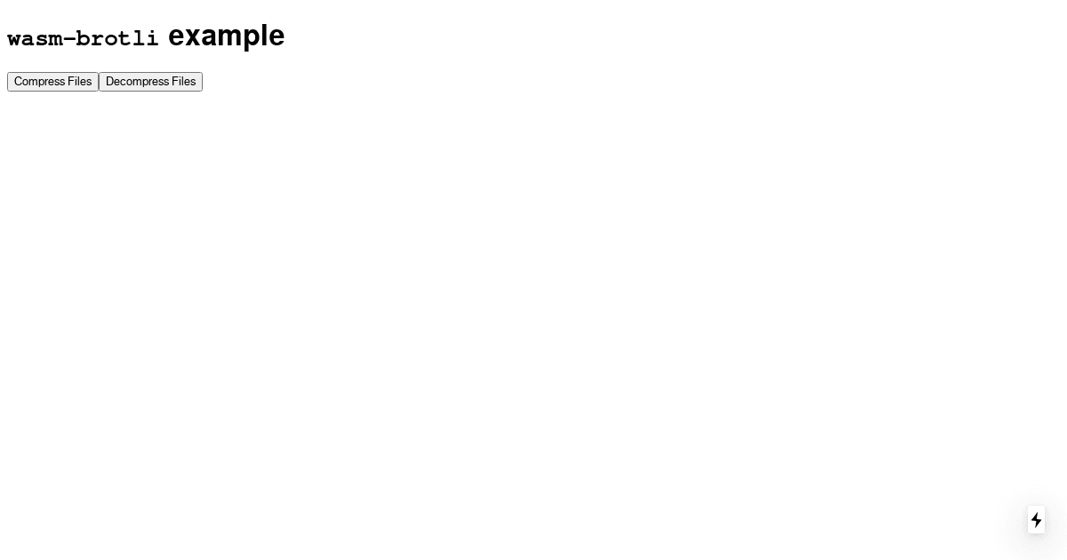 wasm-brotli-example - Codesandbox