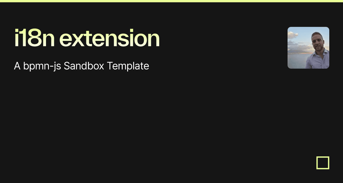 i18n extension - Codesandbox