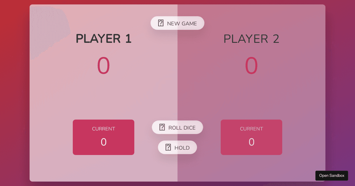 Dice Game - Codesandbox