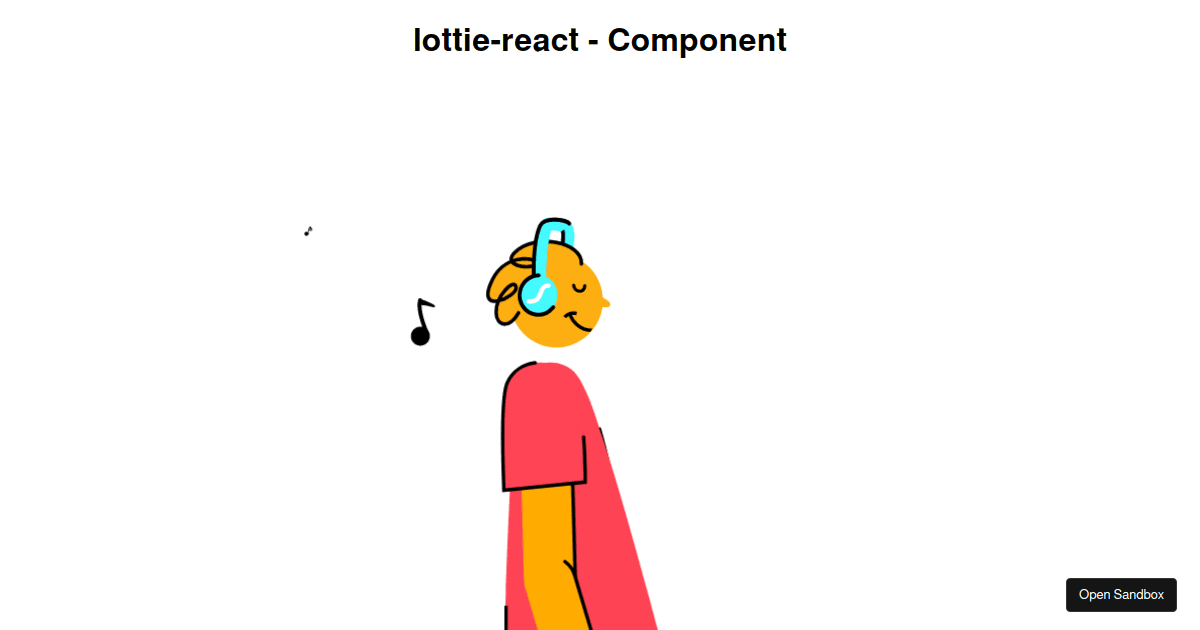 Lottie React Component Forked Codesandbox 