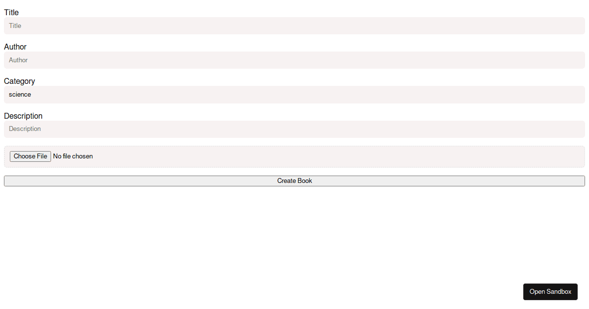 File uploads - Codesandbox