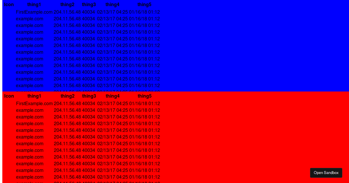 React Split Pane - Codesandbox