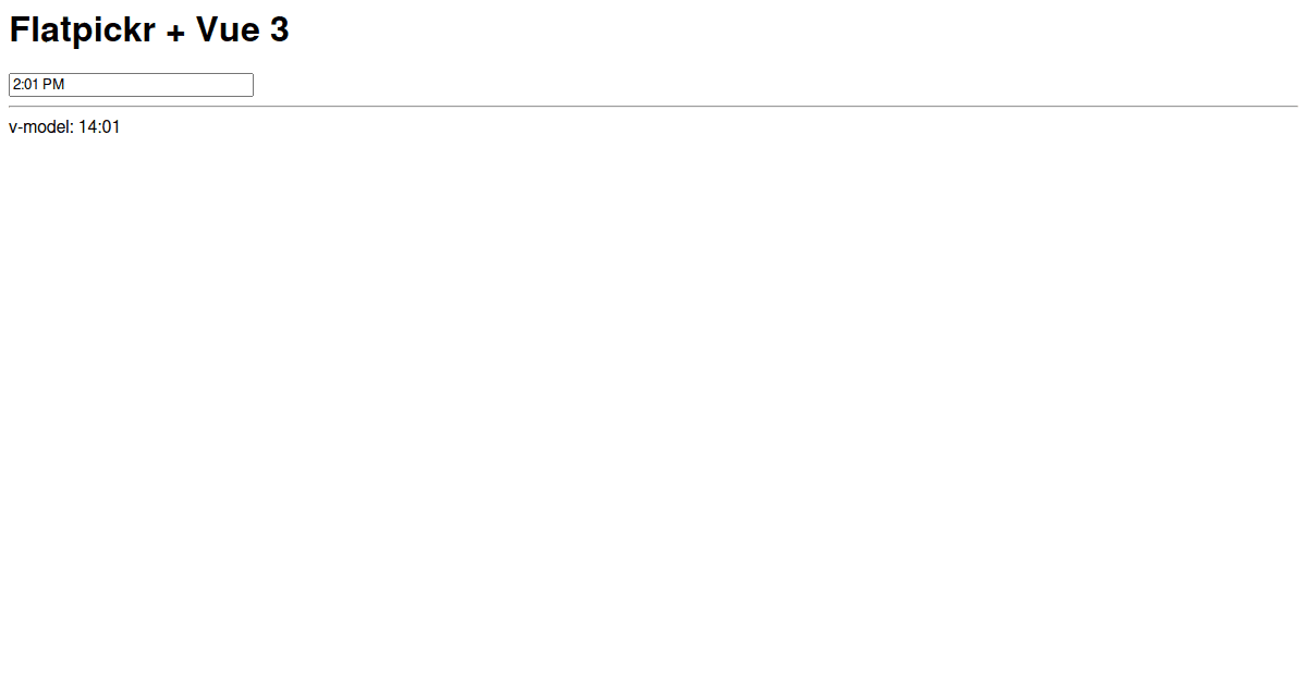 Flatpickr In Vue Js V3 Forked Codesandbox