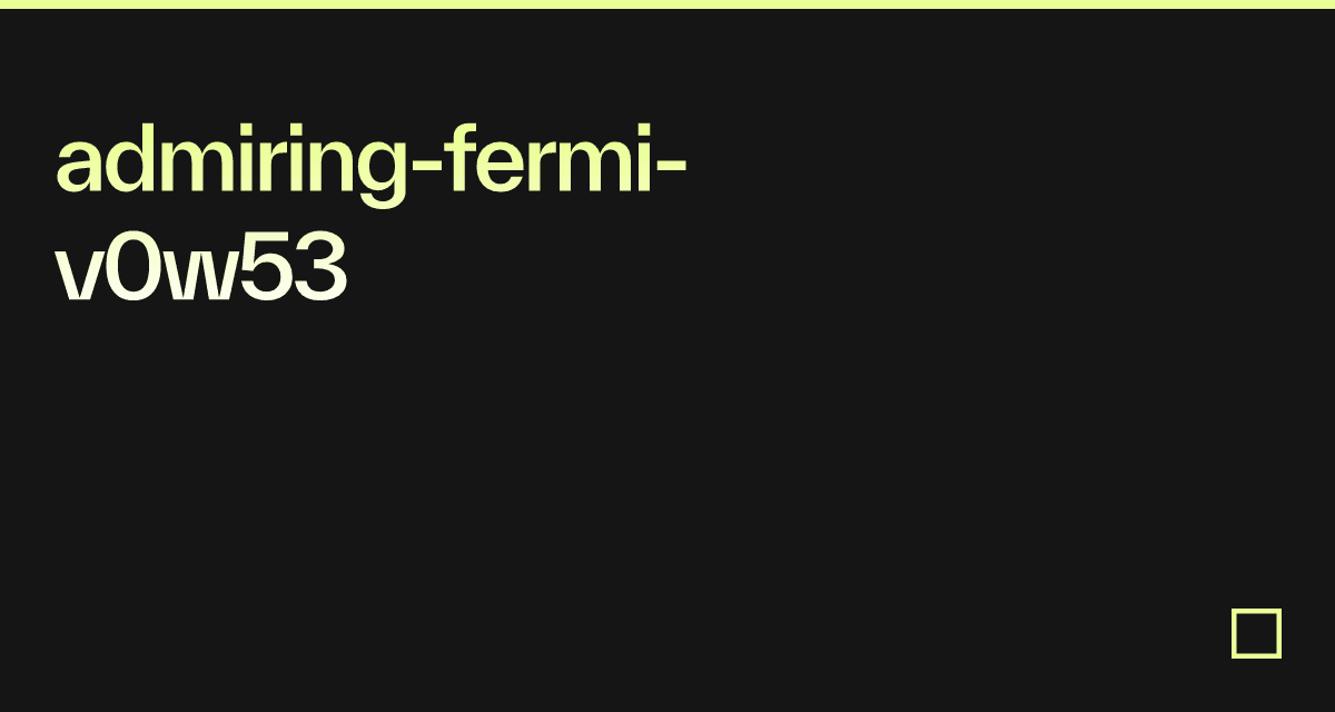 admiring-fermi-v0w53 - Codesandbox