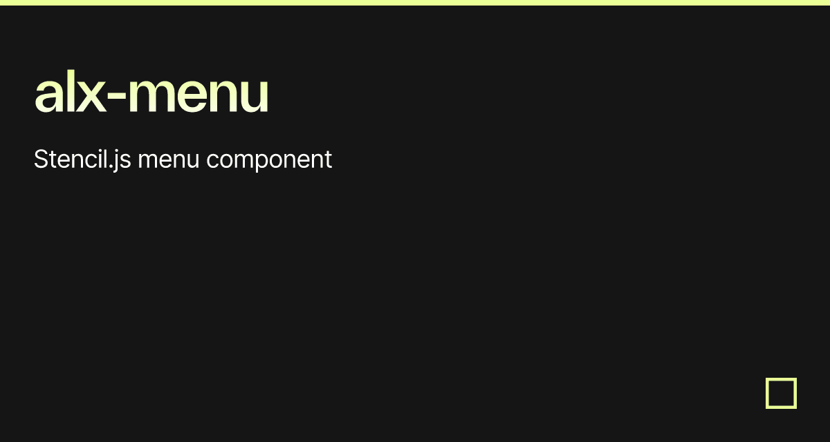 alx-menu - Codesandbox