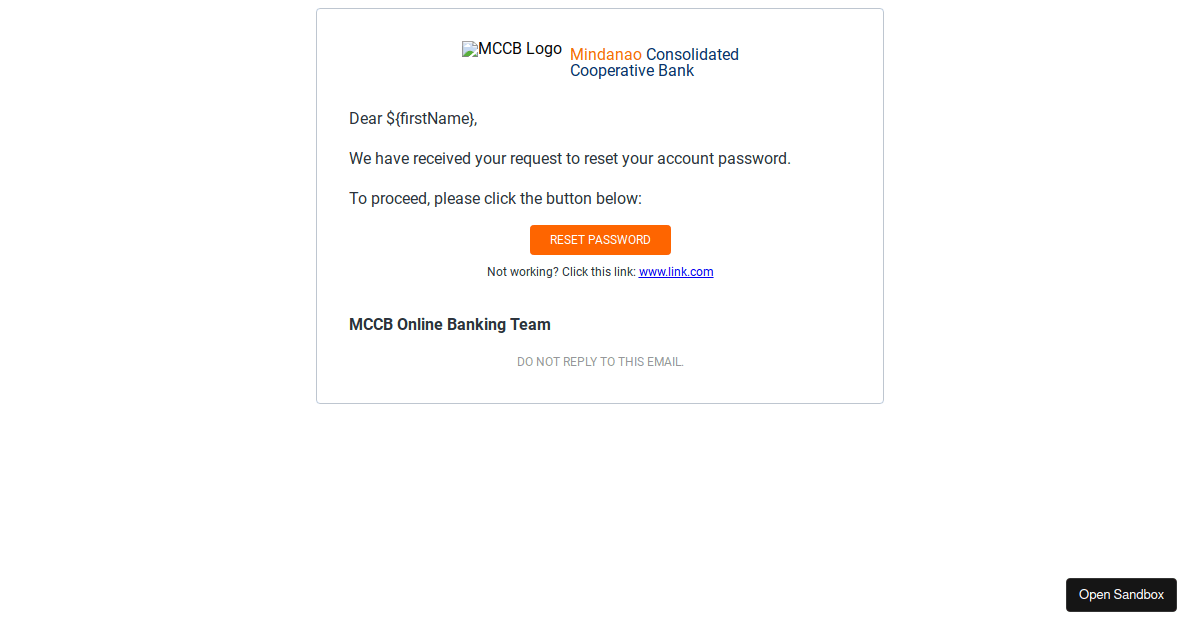 Email Reset Password Codesandbox 2248