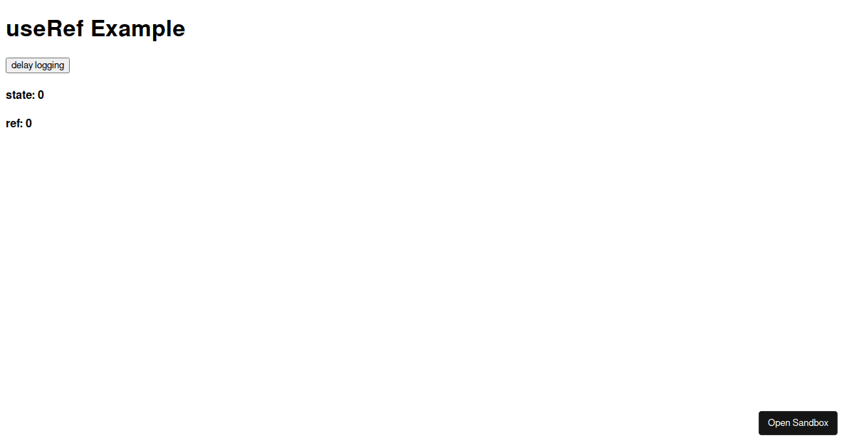 React Hooks in-depth > useRef - Codesandbox