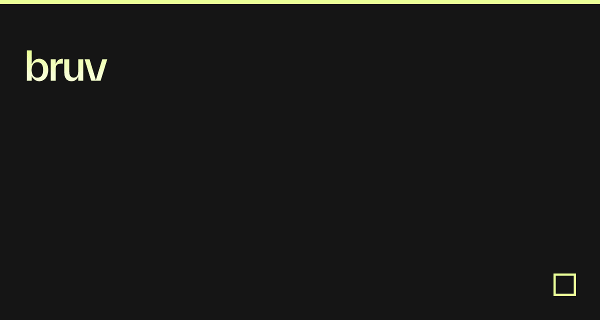 bruv - Codesandbox