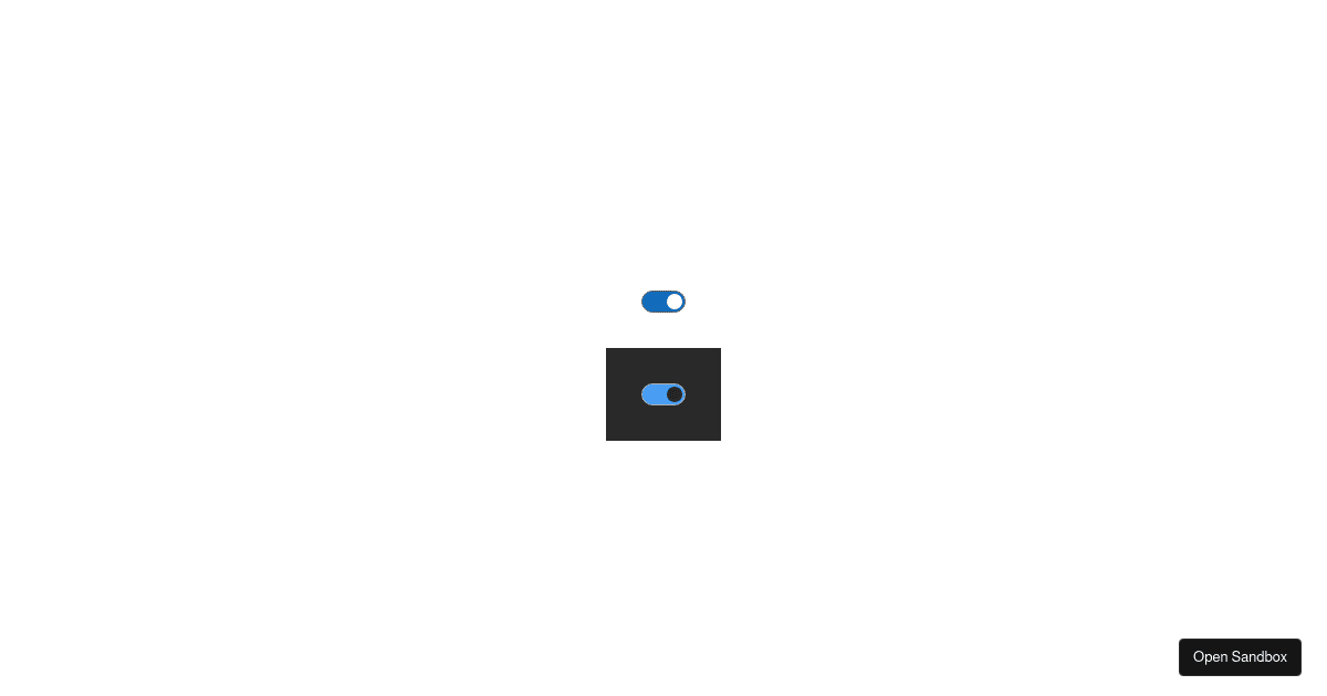 Switch border - Codesandbox