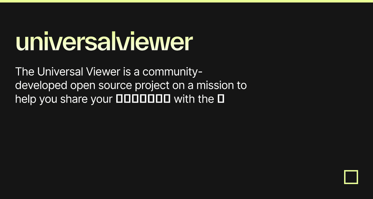 universalviewer - Codesandbox