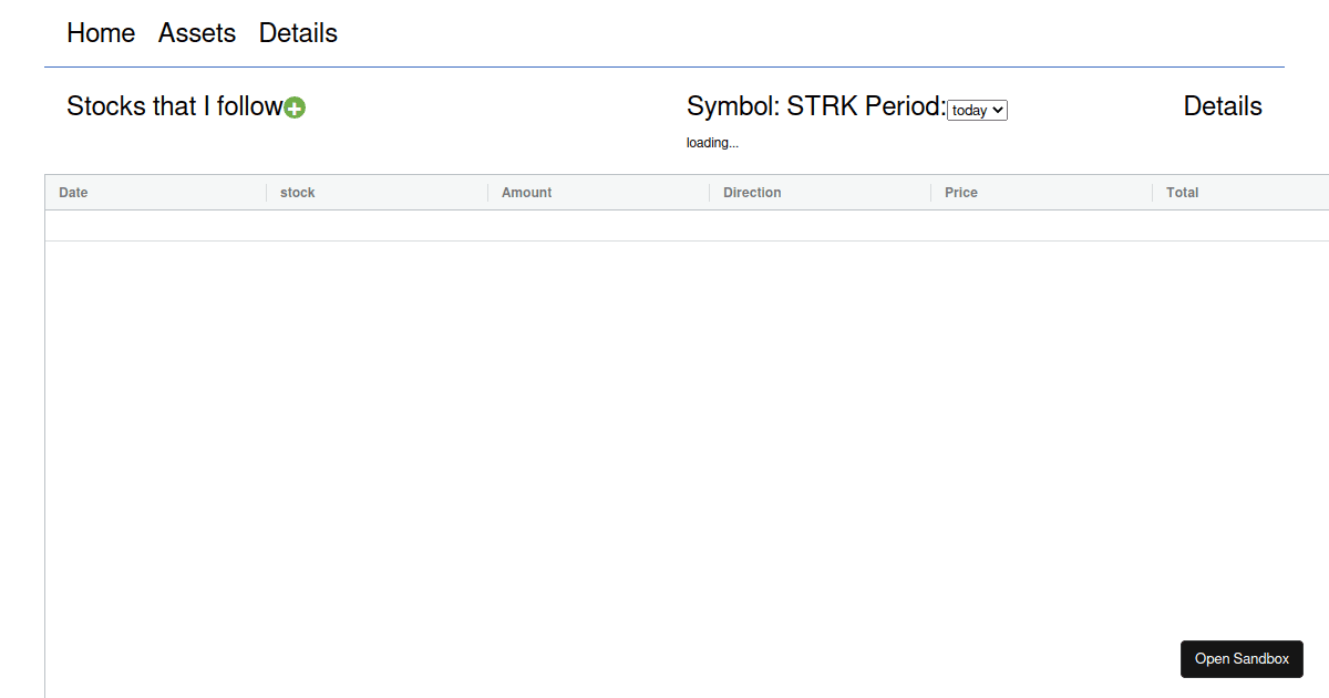 SirMattCam/stocks-trading-react - Codesandbox
