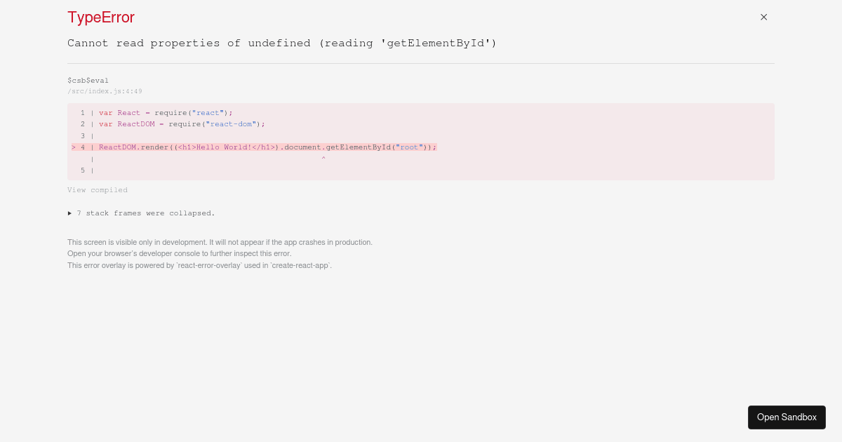 Introduction-to-JSX (forked) - Codesandbox Introduction-to-JSX (forked) - Codesandbox