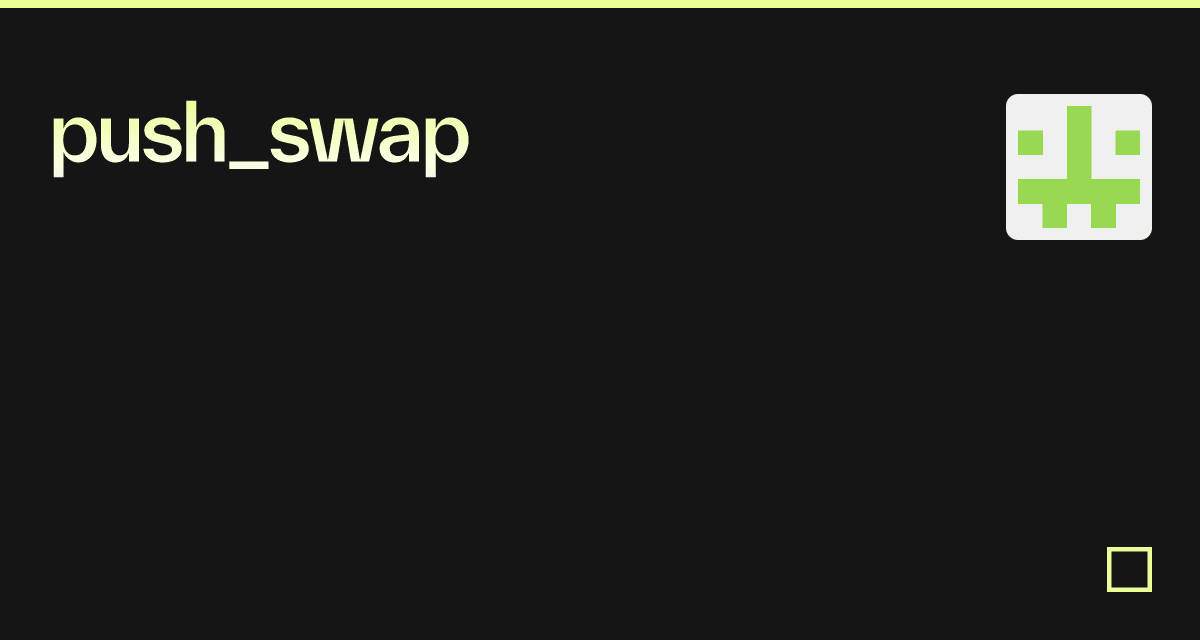 push_swap - Codesandbox