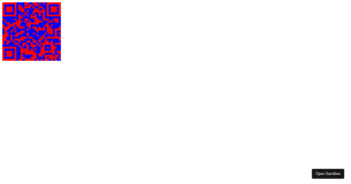 qrcode.react - Codesandbox