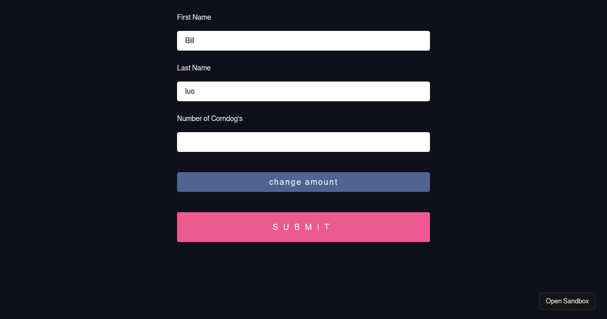 react-hook-form-v6-formState (forked) - Codesandbox