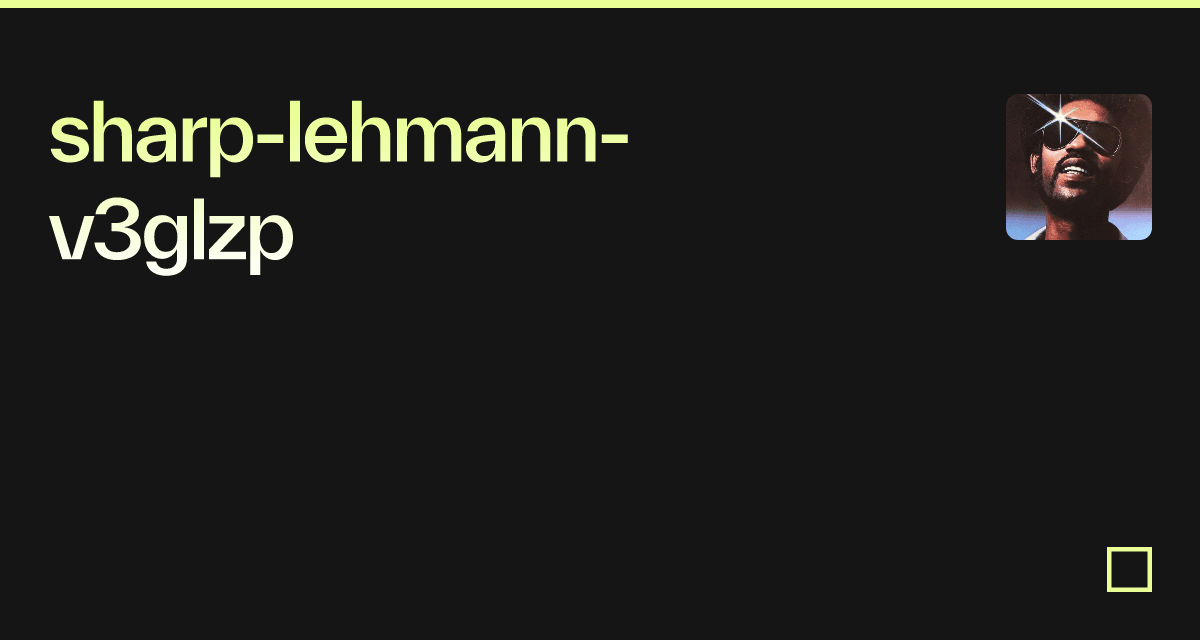 sharp-lehmann-v3glzp - Codesandbox
