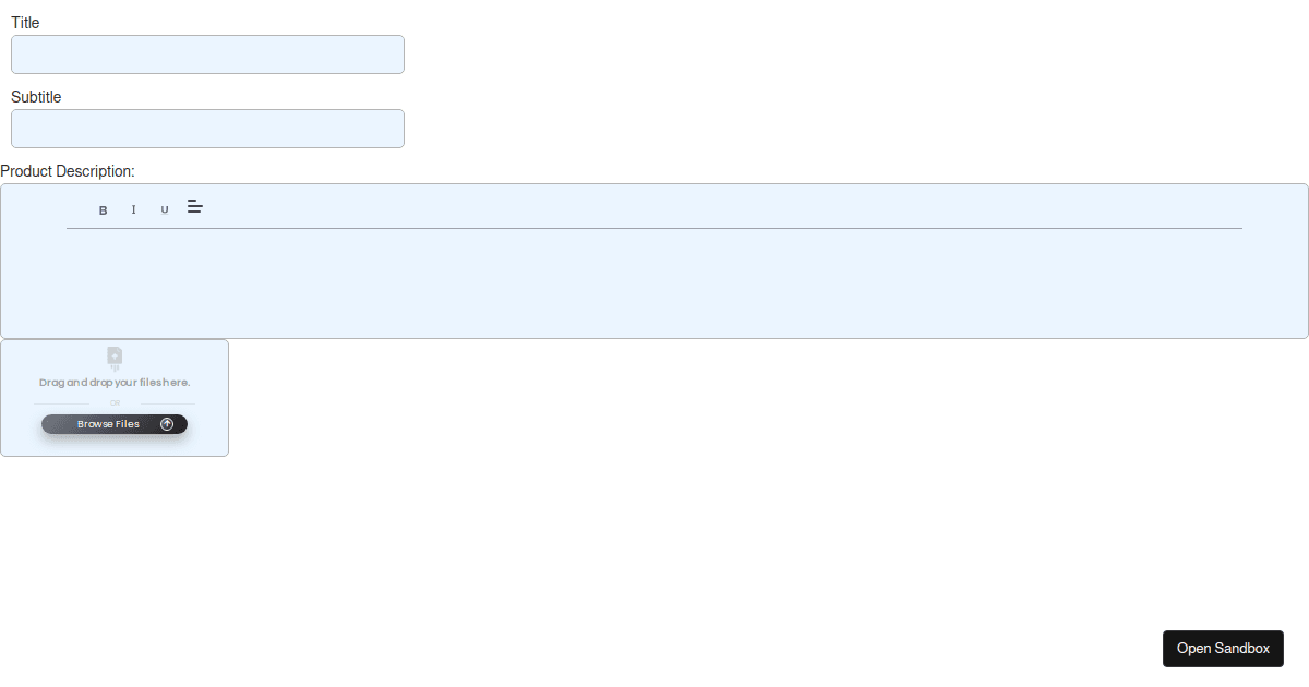 react-quill - Codesandbox