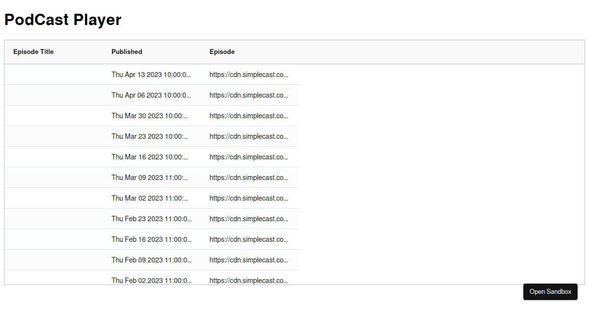 Audio_Podcast - Codesandbox