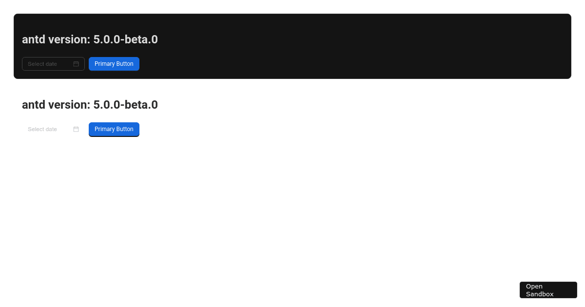 antd reproduction template (forked) - Codesandbox