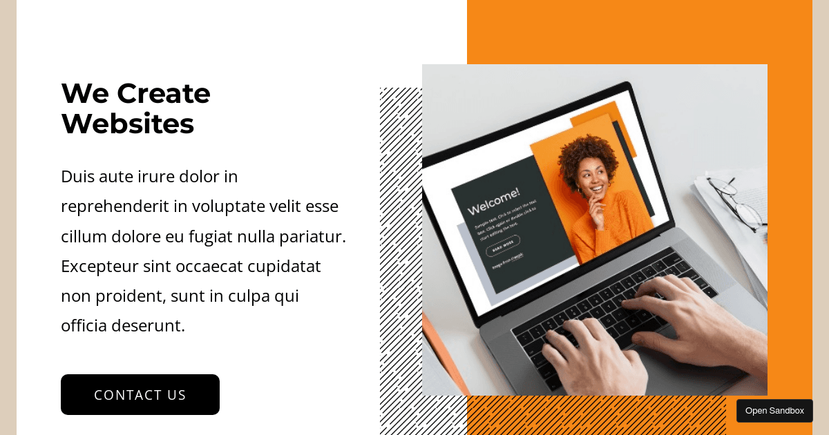 section-hero - Codesandbox