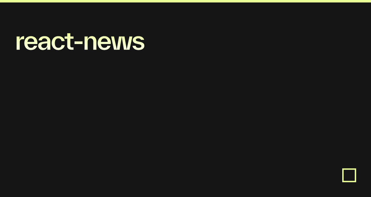 react-news - Codesandbox