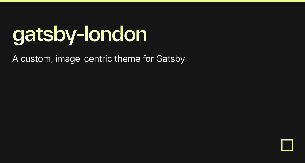 gatsby-london - Codesandbox gatsby-london - Codesandbox