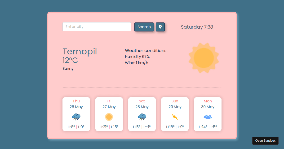 weather-app - Codesandbox