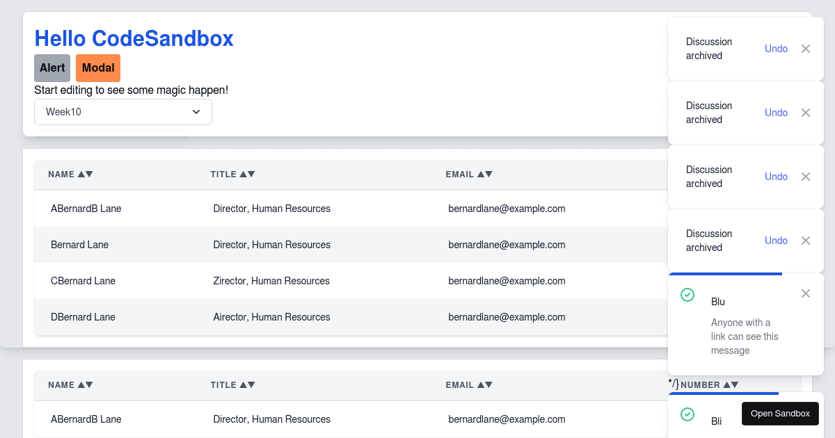 tw-dropdown and generic table (forked) - Codesandbox