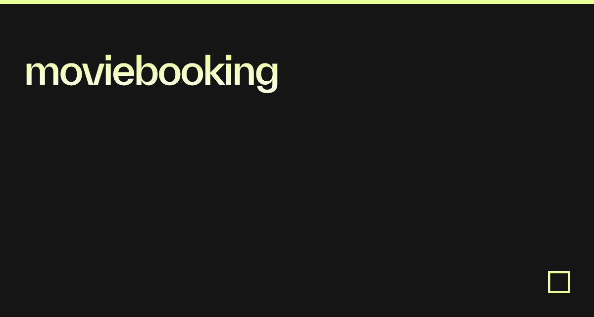 moviebooking - Codesandbox