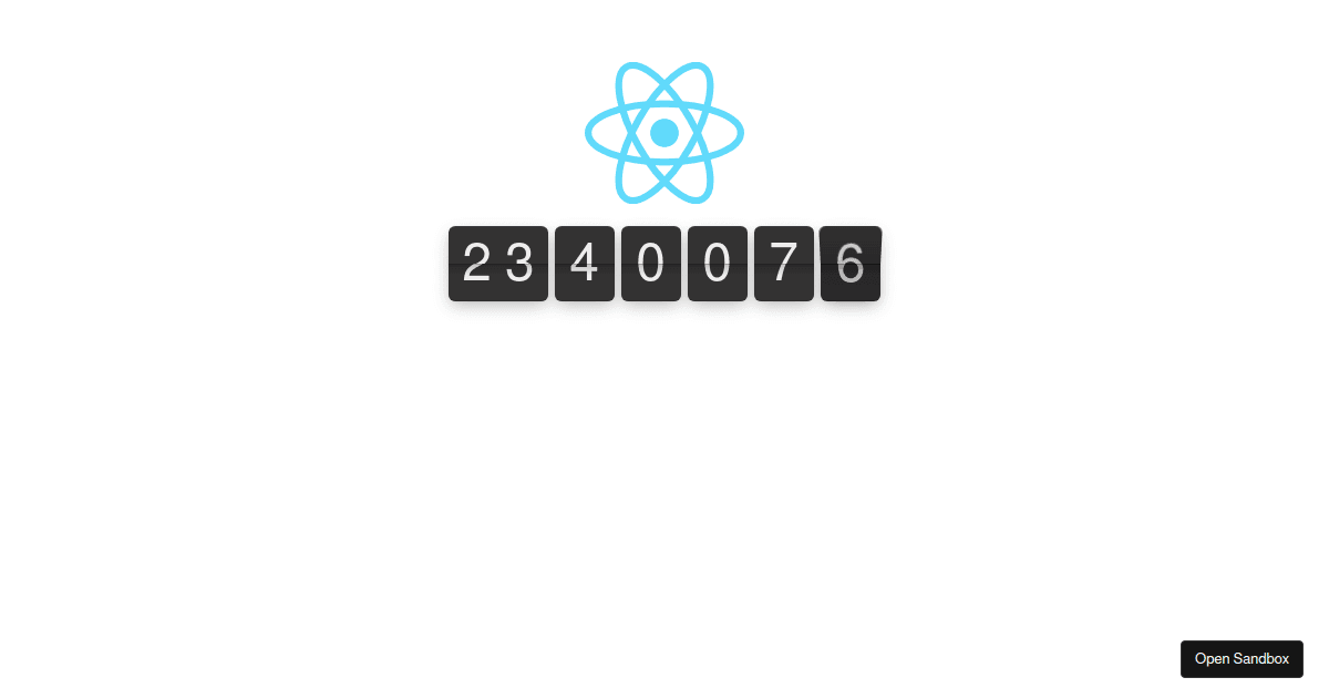React Flip Demo Forked Codesandbox