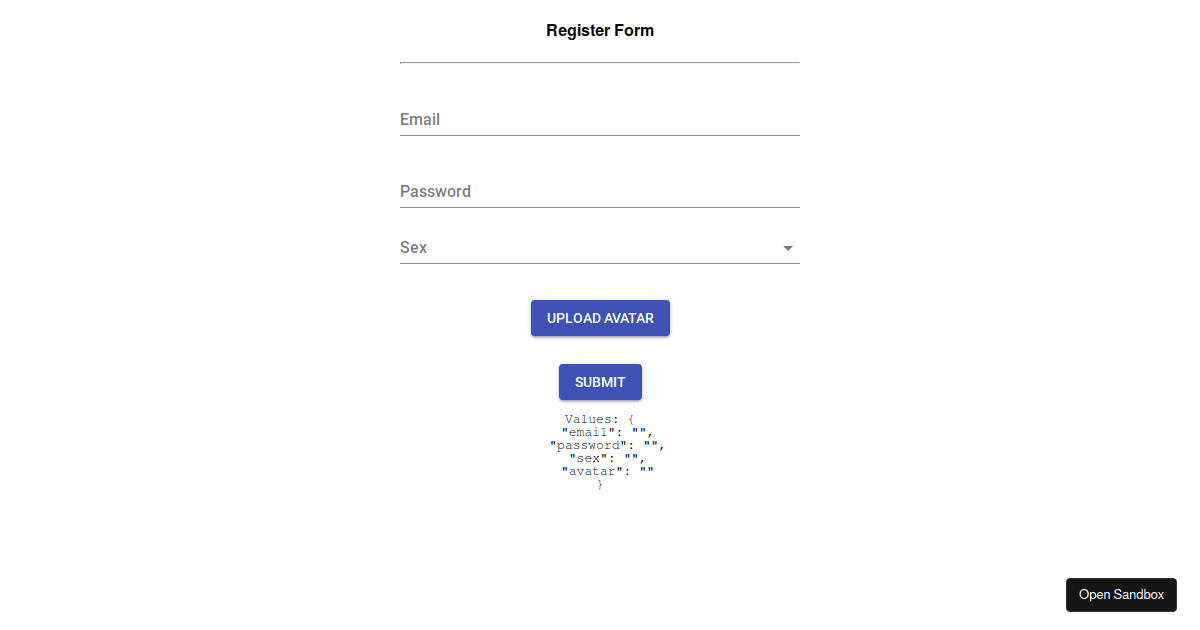 formik-validation-with-file-input - Codesandbox