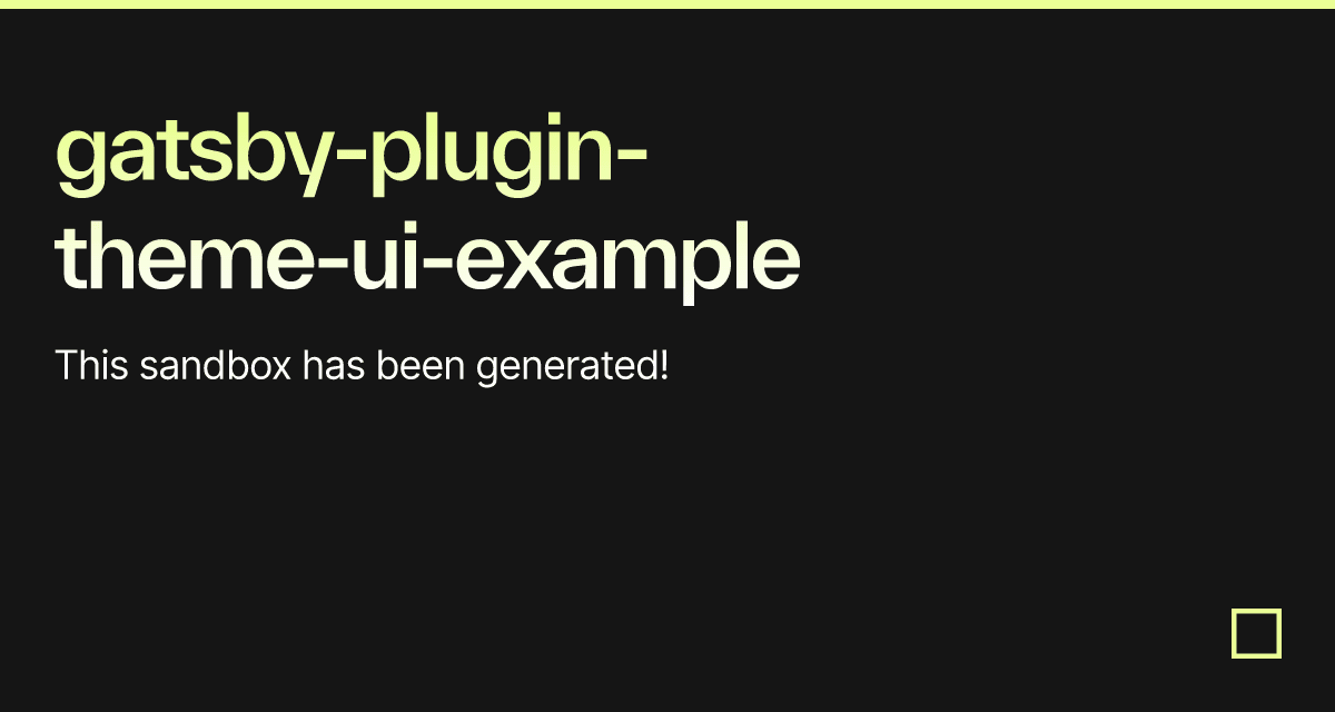 gatsby-plugin-theme-ui-example - Codesandbox