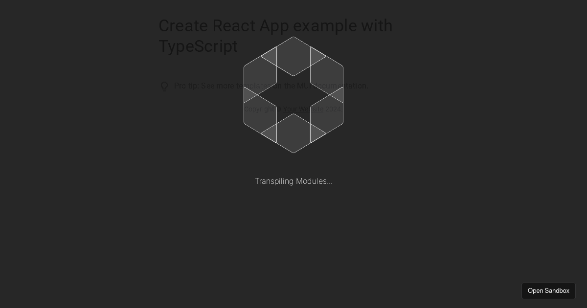 Create React App With Typescript Codesandbox 8441