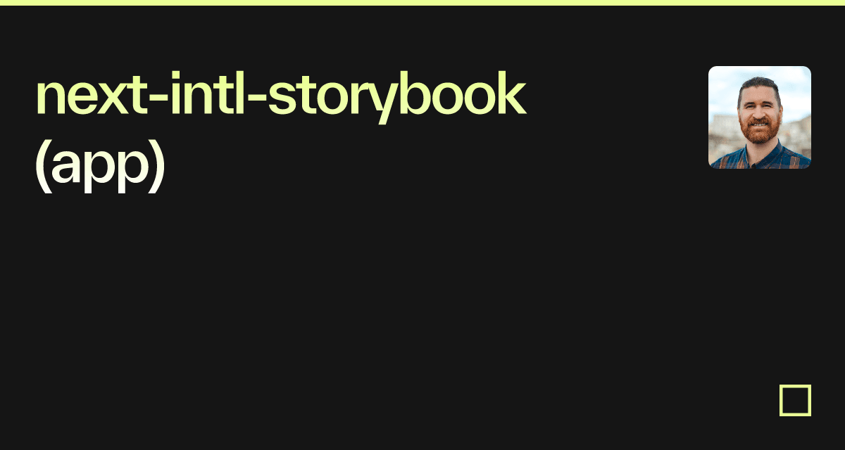 next-intl-storybook (app) - Codesandbox