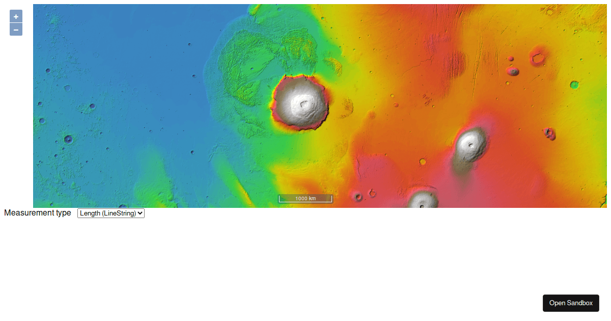ScaleBar custom projection - Codesandbox
