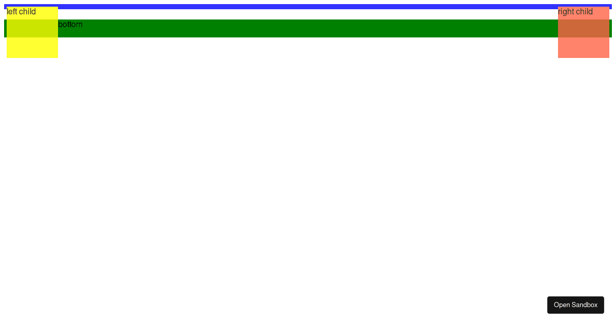 float layout collapse example - Codesandbox