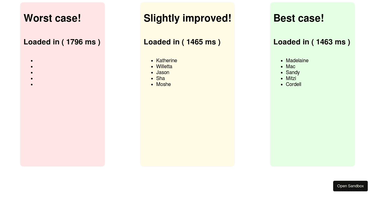 React Parallel Data Handling Codesandbox 8256