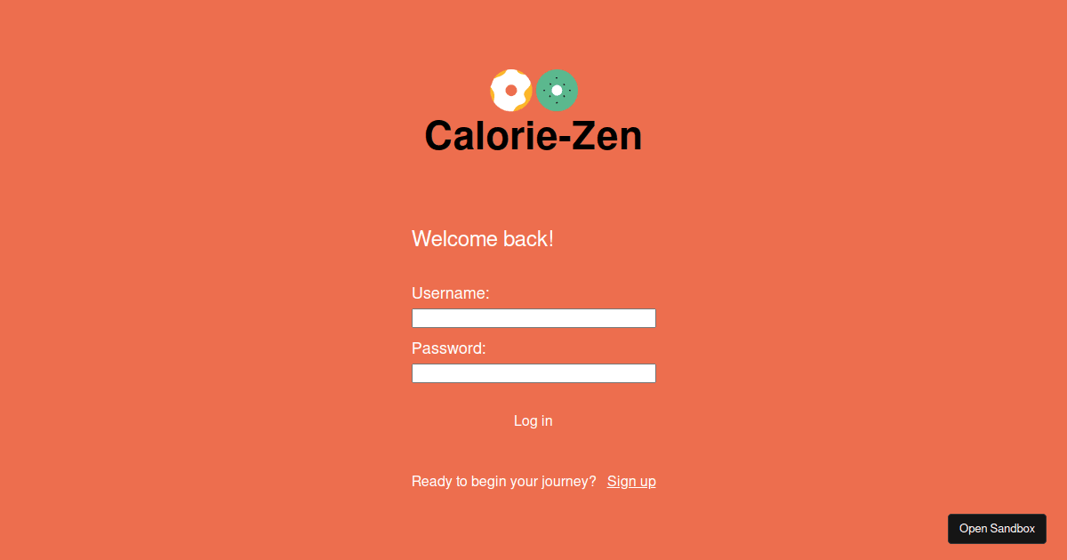 calorie-zen-routing - Codesandbox